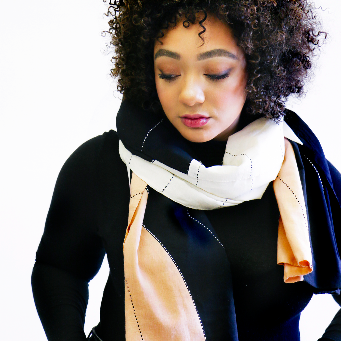 Anchal - Eclipse Colorblock Scarf | MyOm